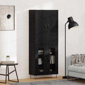 Vysoký bufet 2 ks Černý dub 69,5 x 34 x 180 cm Kompozitní dřevo 3403167