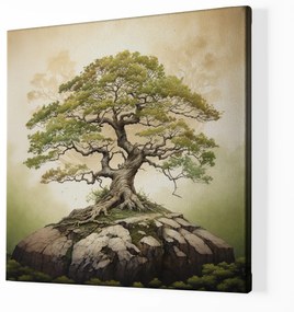 Obraz na plátně - Strom života starý dub FeelHappy.cz Velikost obrazu: 120 x 120 cm
