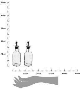 5five Simply Smart Skleněná láhev na olej/ocet Twin 160 ml sada 2ks