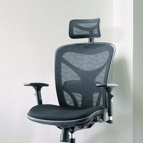 Ergonomická kancelářská židle MOSH Airflow 601 - černá