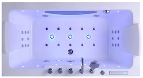 BPS-koupelny Hydromasážní vana HYD-IR933C-WH 170x84 BÍLÁ s ohřevem vody