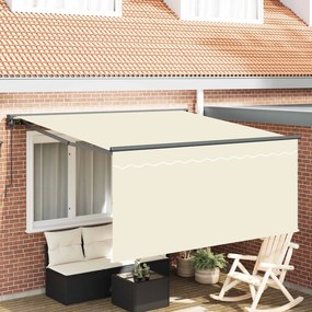 Stahovací markýza Krémová 300 x 250 cm Polyester a hliník 3329921