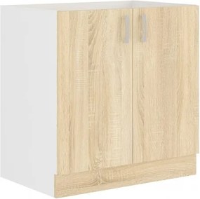 Kuchyňská skříňka Sally 80-ZL-2F-BB dub sonoma