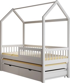 ADRK Furniture Postel Domek Artes s matrací CH-ART-W-200-M