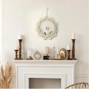 Tutumi REA, nástěnné zrcadlo Boho 50cm, 322047, HOM-03003