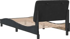 Rám postele bez matrace černý 90x190 cm samet 3207895