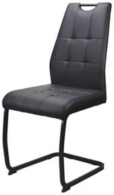 Černá prošívaná židle ATOLA