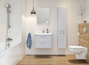 Cersanit - SET skříňka + umyvadlo, šedý lesk, LARA COMO 50, S801-212