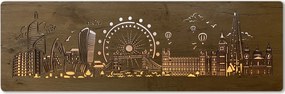 Li-Go "Londýn" světelný obraz 230V 125x40 cm provedení povrchu: jedle