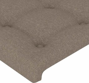 Čelo postele s LED taupe 100x5x78/88 cm textil 3122040