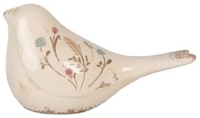 Keramická dekorace ptáček s kvítky Floral Cartoon L - 25*10*13 cm
