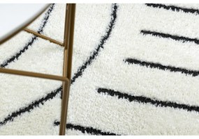 Kusový koberec Carpinus krémovočerný 180x270cm