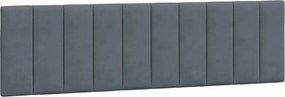 Postel s matrací Hanko tmavě šedá 180 x 200 cm samet 3208611