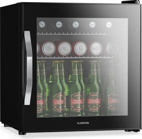 Klarstein Chladnička na nápoje Beersafe se zrcadlovými skleněnými dveřmi | 44 x 48 cm | Vnitřní LED osvětlení