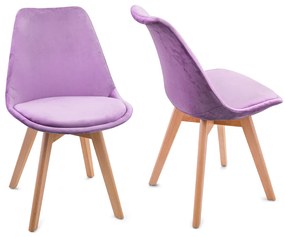 Bestent Jídelní židle sametová skandinávský styl Rose Glamor