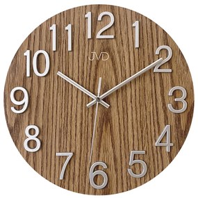 JVD Kulaté dřevěné hodiny JVD HT98.9