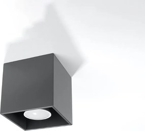 Sollux Lighting Stropní lampa QUAD 1 antracitová