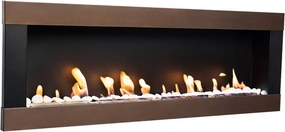 BIO FLAME biokrb Easy L Open Brown Horizontal 115x40 cm