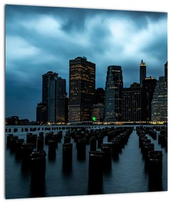 Obraz - Pohled na mrakodrapy New Yorku (30x30 cm)