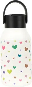 Runbott Mii Hearts Cream / Termoláhev / 350 ml / vakuová izolace / BPA