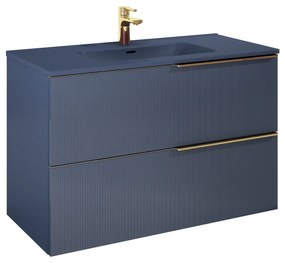 Elita Soho, umyvadlová skříňka 100x45x64 cm 2S, tmavě modrá matná, ELT-169086