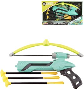 _Ostatní 1_ Set pistole plastová kuše s lukem 25cm + 3 soft šípy s přísavkou v krabici 00311985