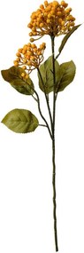 Dekorace oranžová umělá květina poupata hortenzie - 8*7*53 cm