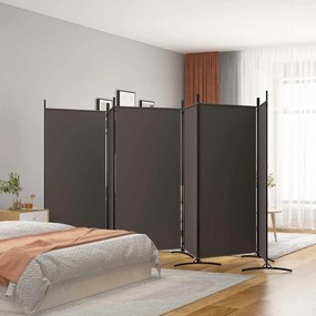 vidaXL 6dílný paraván 520x180 cm textil [42039230] Barva: antracitová