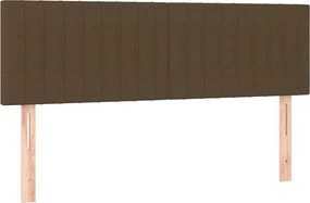 Box spring postel s matrací tmavě hnědá 140x190 cm textil 3130428