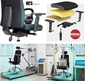 Ergonomická kancelářská židle MOSH Elite T3 Pro černá