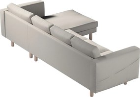 Potah na pohovku IKEA Norsborg 4-místná se šezlongem barva šedá látka pletený vzor