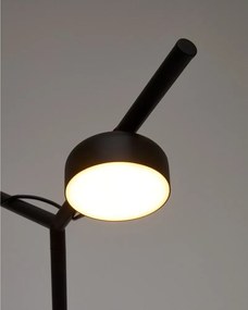 Černá kovová LED stmívatelná stolní lampa (výška 61,5 cm) Orey – Kave Home