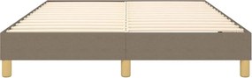 Rám postele s boxspringem taupe 140 x 200 cm textil 3120618