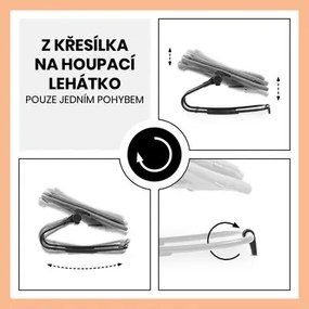 Hauck Křesílko Bouncer 3v1 na židličku Alpha+/Beta+, Dark Grey Melange