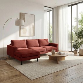 XXXLutz ROHOVÁ SEDAČKA, textil, červená Livetastic - Sedací soupravy - 00295101523S