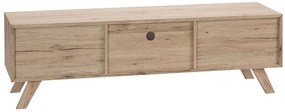 Televizní stolek bílí / světlé dřevo FORESTER Beliani