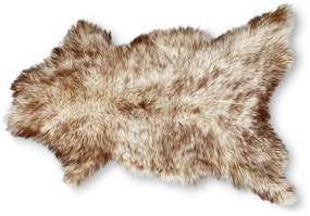 Wooline Ovčí kůže žíhaná, hnědá 120 x 80 cm