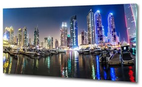 Wallmuralia Foto obraz skleněný horizontální Noční Dubai 100x50