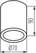 Stropní bodové svítidlo Kanlux AQILO IP65 DSO-GR GU10 33362 šedá