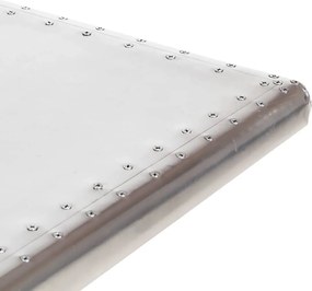 Letecký psací stůl stříbrný 112 x 50 x 76 cm kov 284414