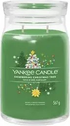 Yankee Candle Signature Shimmering Christmas Tree 567g - svíčka velká