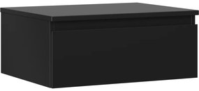 Mexen Orio koupelnová skříňka pod umyvadlo 60 cm s deskou, 1 zásuvka, černá matná - 91A10-06023-1-BFC71