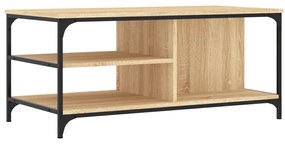 Konferenční stolek dub sonoma 100 x 50 x 45 cm kompozitní dřevo - Default Title