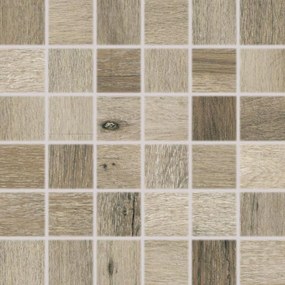 Mozaika Rako Saloon tmavě hnědá 30x30 cm mat DDM06748.1
