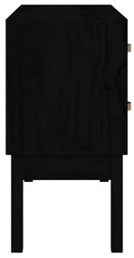 Konzolová skříňka černý 90x40x78 cm masivní borové dřevo,  821743