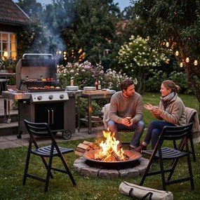 DaimPlastik Plastová skládací židle PICNIC zelená