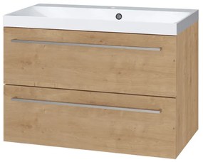 Mereo Mereo, Bino, koupelnová skříňka s umyvadlem z litého mramoru 81 cm, CN621M