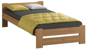 Vyvýšená masivní postel Euro 80x200 cm včetně roštu Ořech
