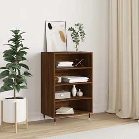 vidaXL Skříň highboard hnědý dub 57 x 35 x 90 cm kompozitní dřevo