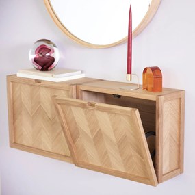 Hübsch Botník HERRINGBONE světlý 880916F